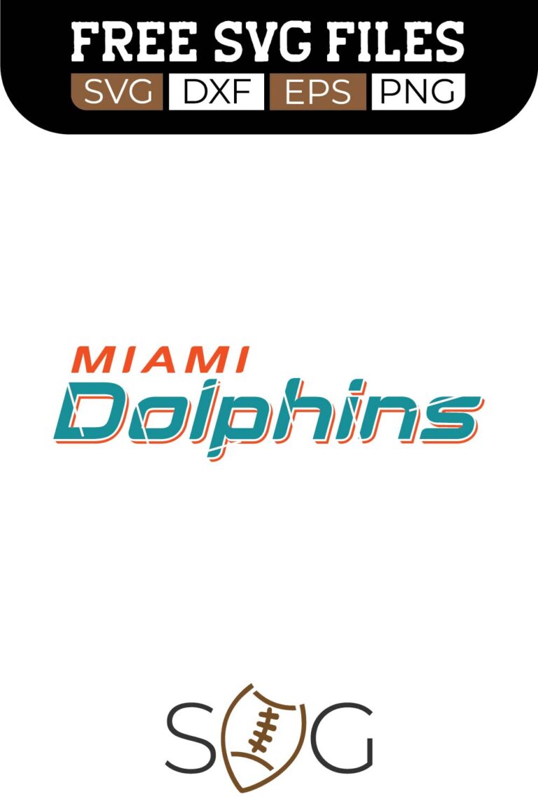 Miami Dolphins SVG Cut Files Free Download | FootballSVG.com